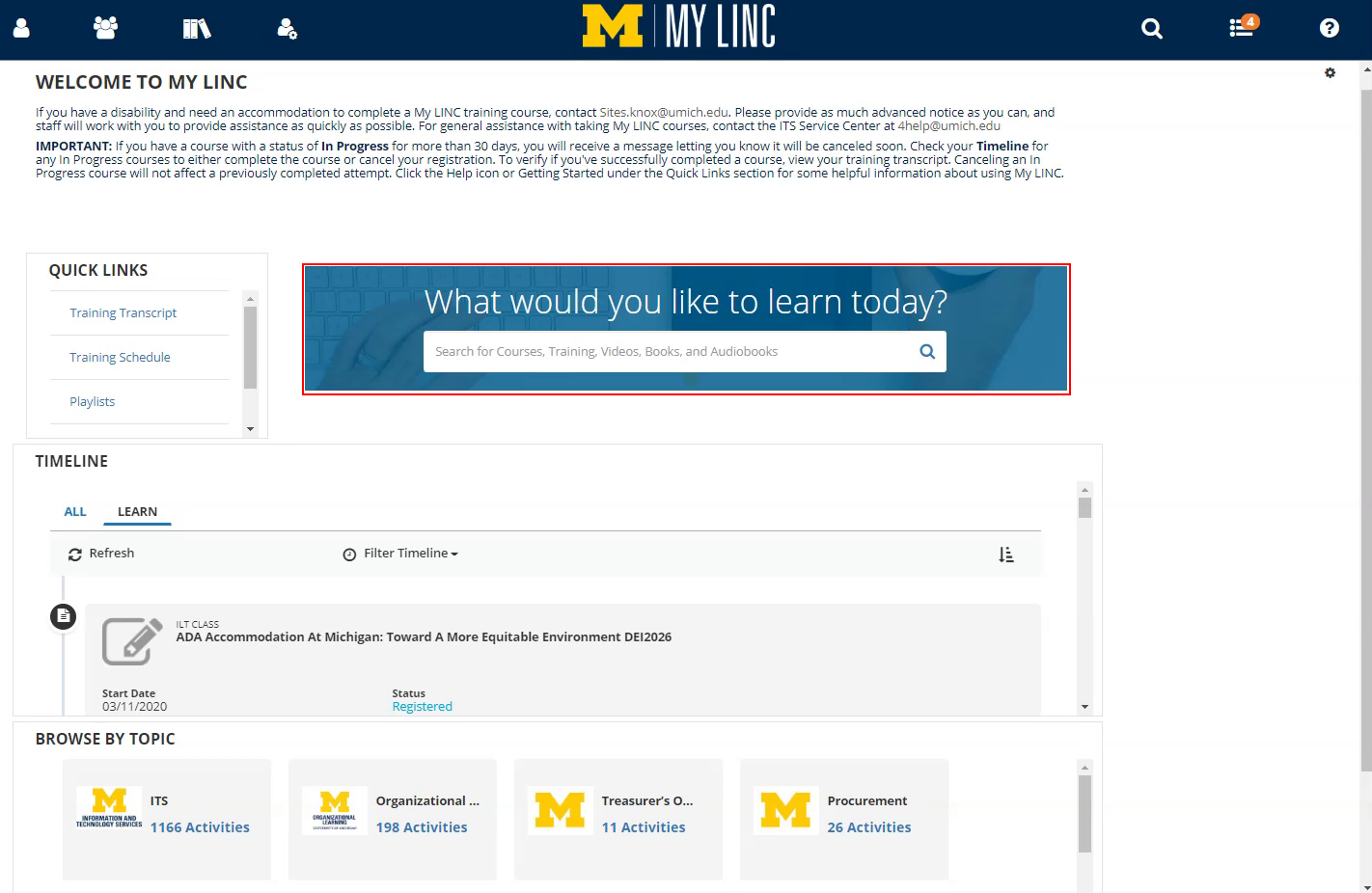 Overview of Changes - My LINC 19.3